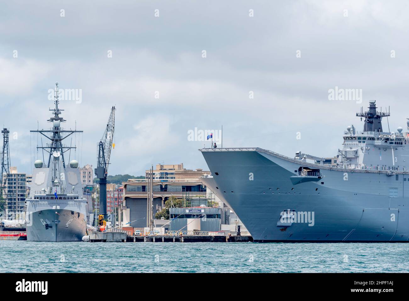 Royal Australian Navy landing helicopter dock ship HMAS Adelaide (L01 ...
