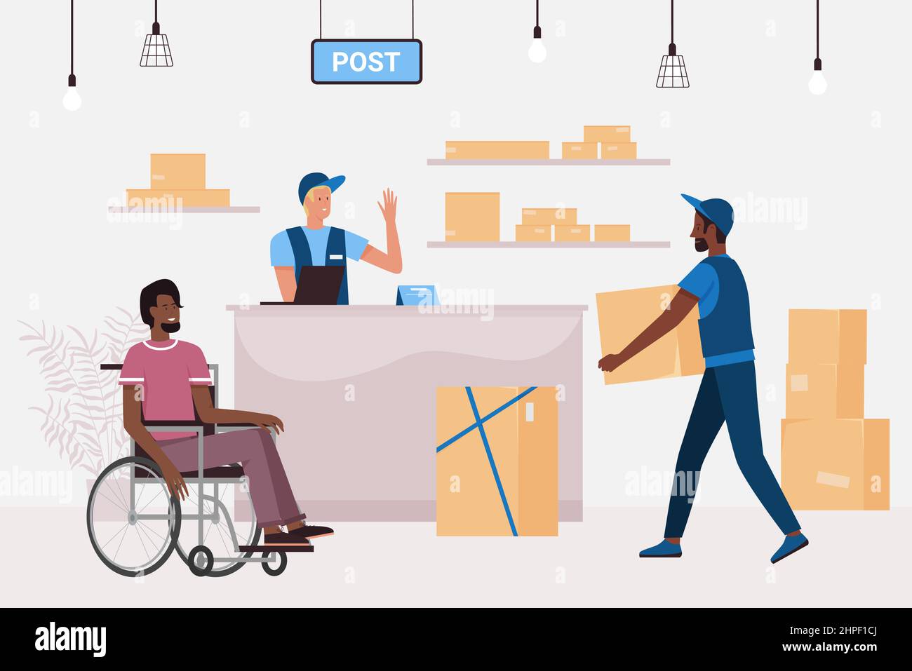 Parcel box package charity Stock Vector Images - Alamy