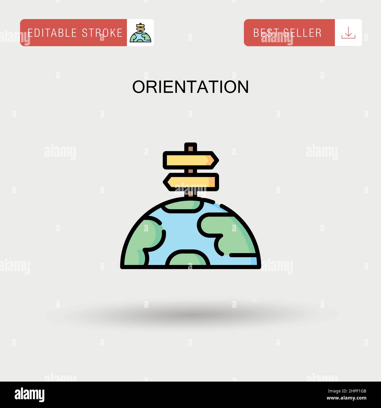 Orientation Simple vector icon Stock Vector Image & Art - Alamy