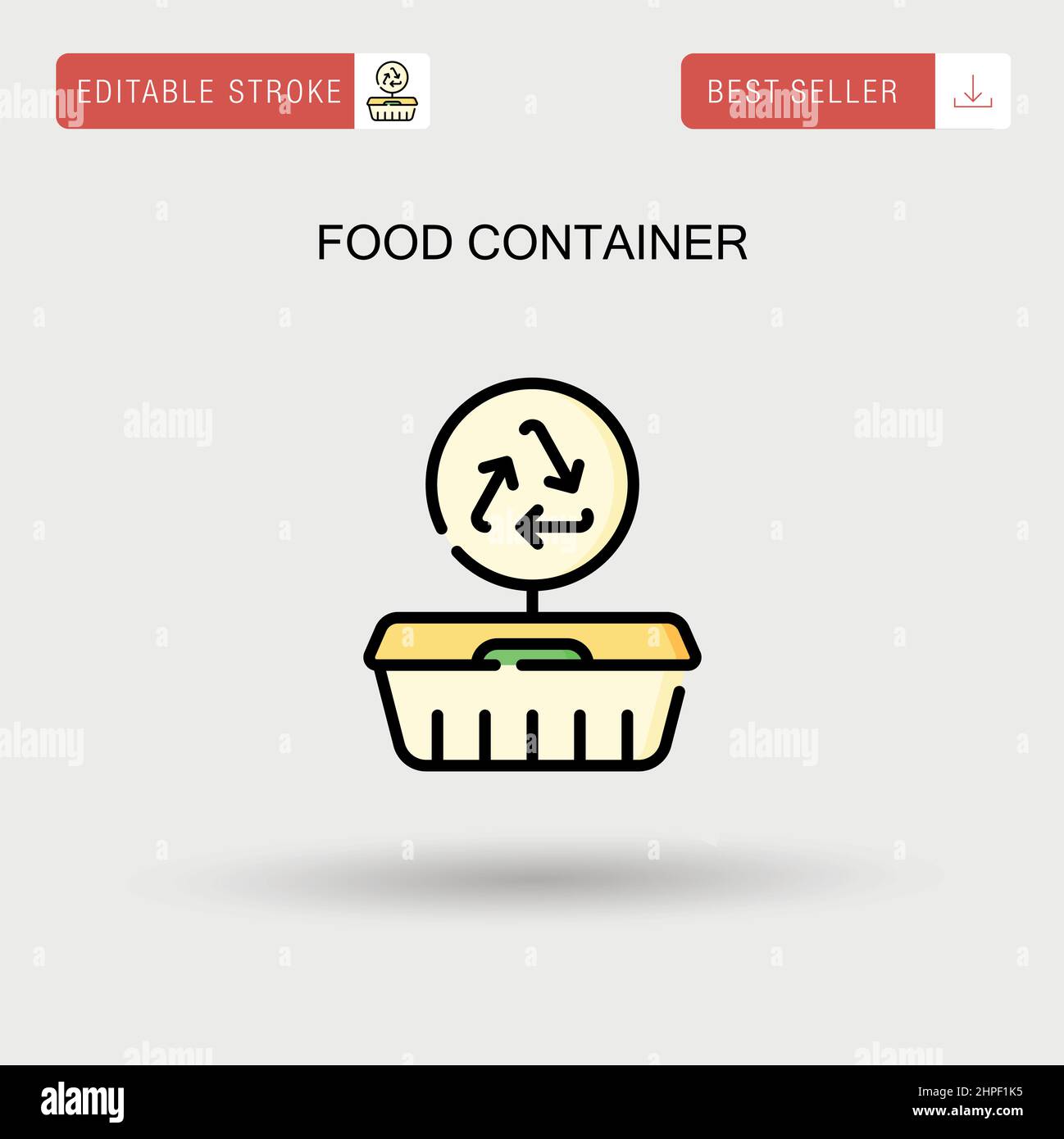 Plastic food bowl icon Stock Vector Images - Alamy