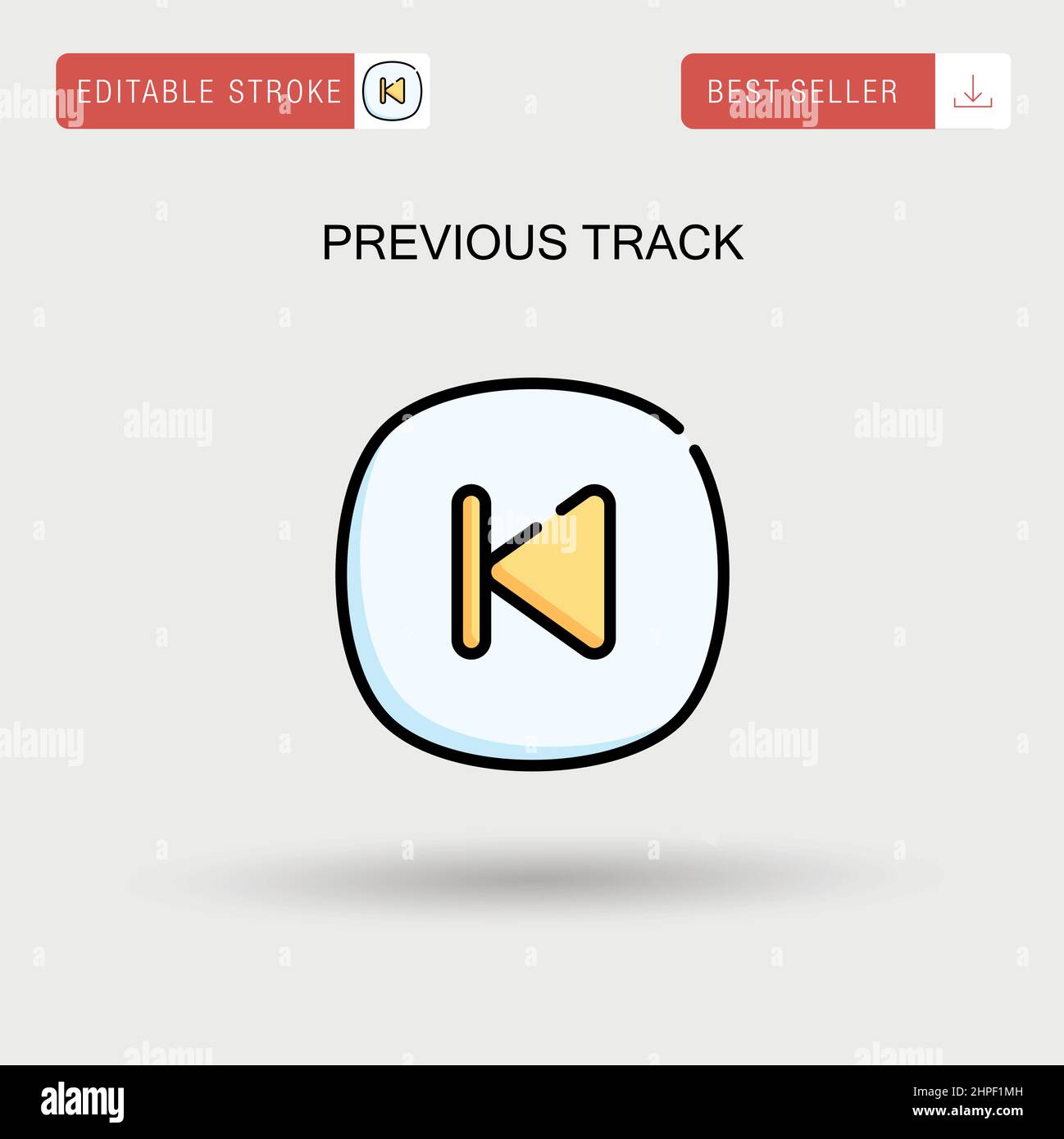 Previous icon hi-res stock photography and images - Alamy