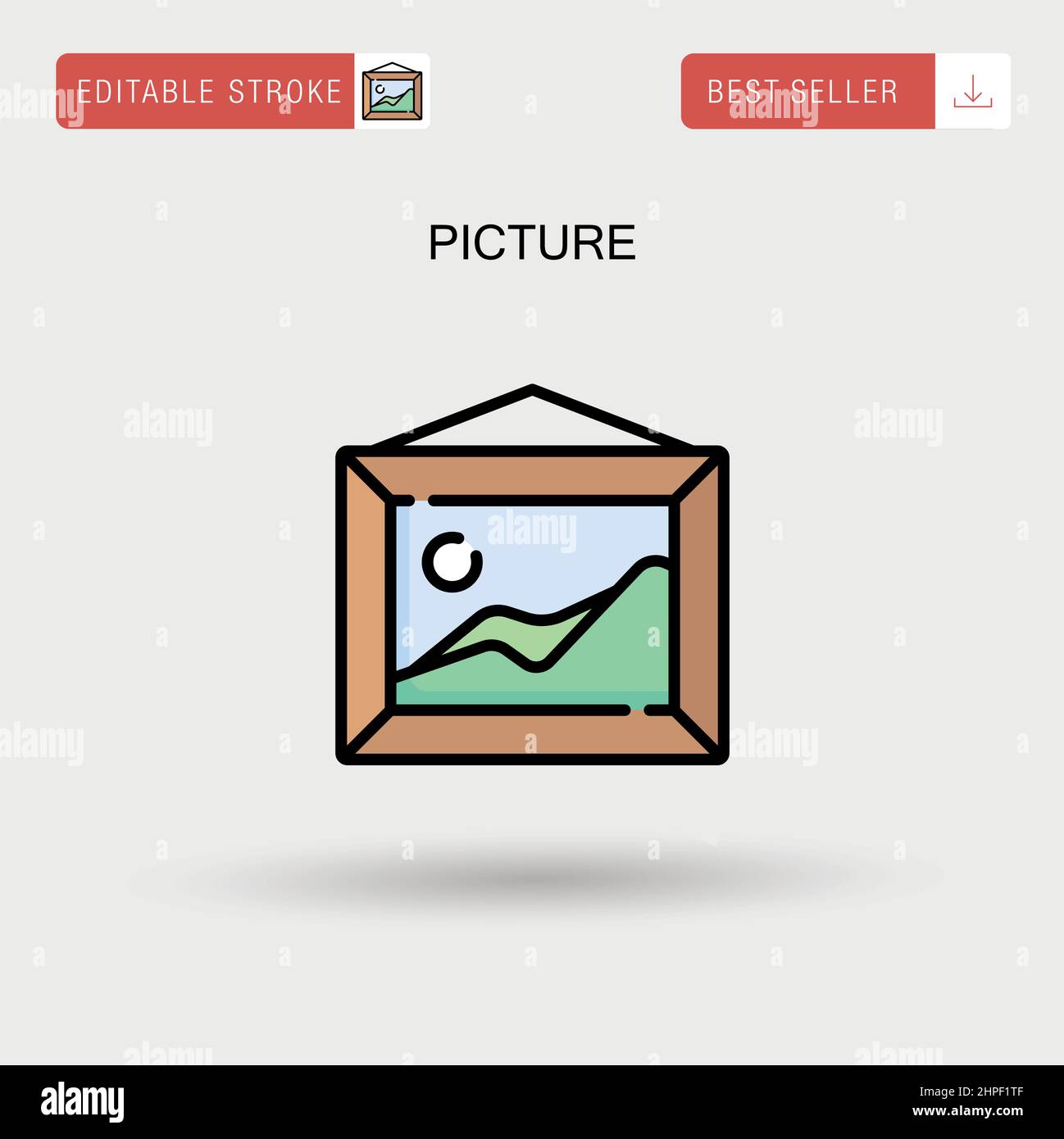 Picture Simple vector icon Stock Vector Image & Art - Alamy