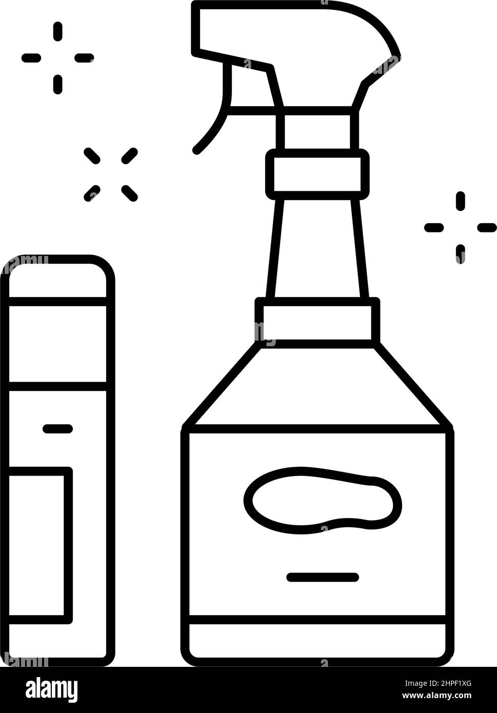 sole cleaner shoe care line icon vector illustration Stock Vector Image ...