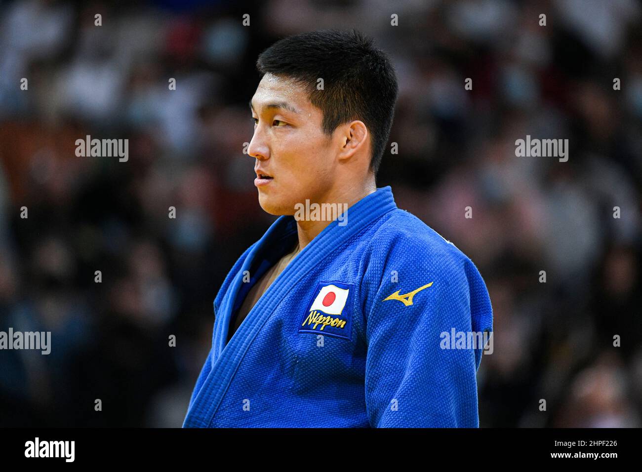 Men's -81 kg, Fujiwara Sotaro of Japan competes and celebrates during ...