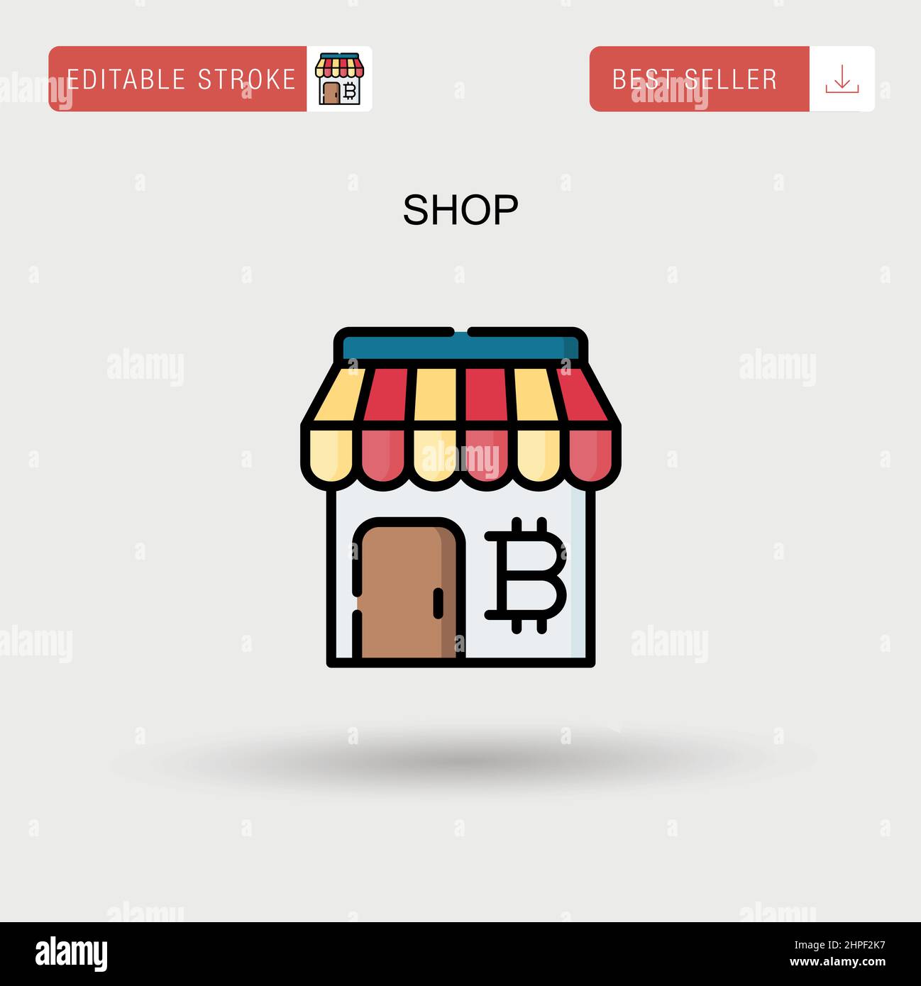 Trade business shop design Stock Vector Images - Alamy