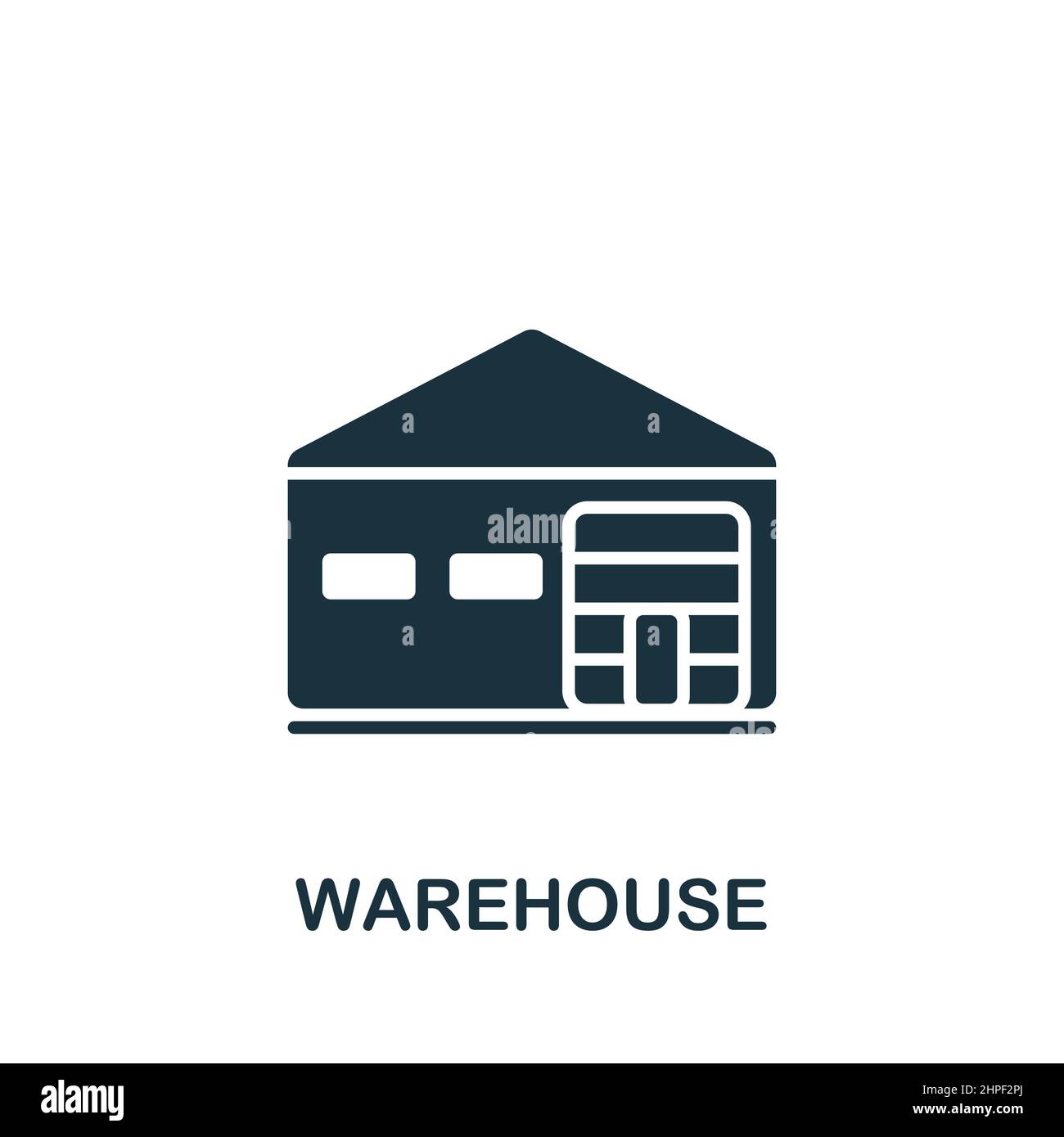 Warehouse icon. Monochrome simple icon for templates, web design and ...