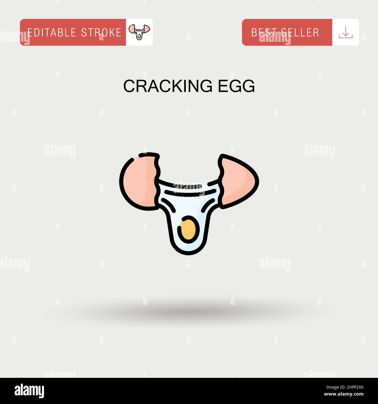 Egg cracking open Stock Vector Images - Alamy
