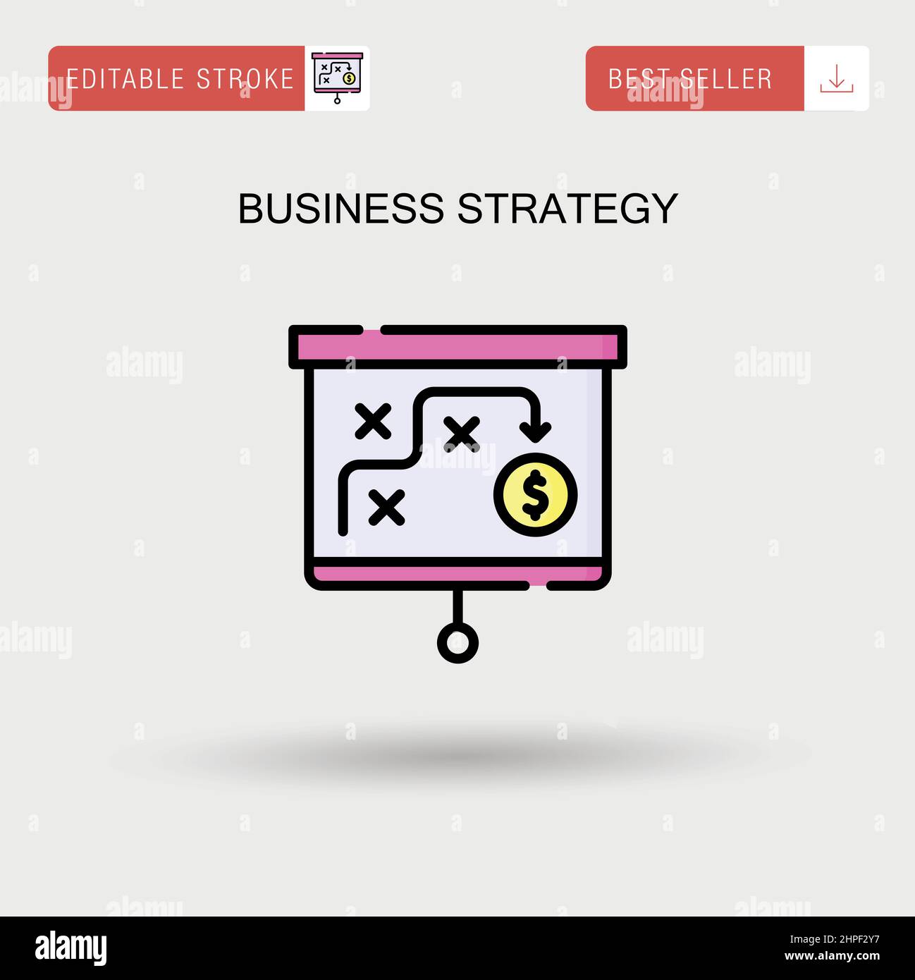 Business strategy Simple vector icon Stock Vector Image & Art - Alamy