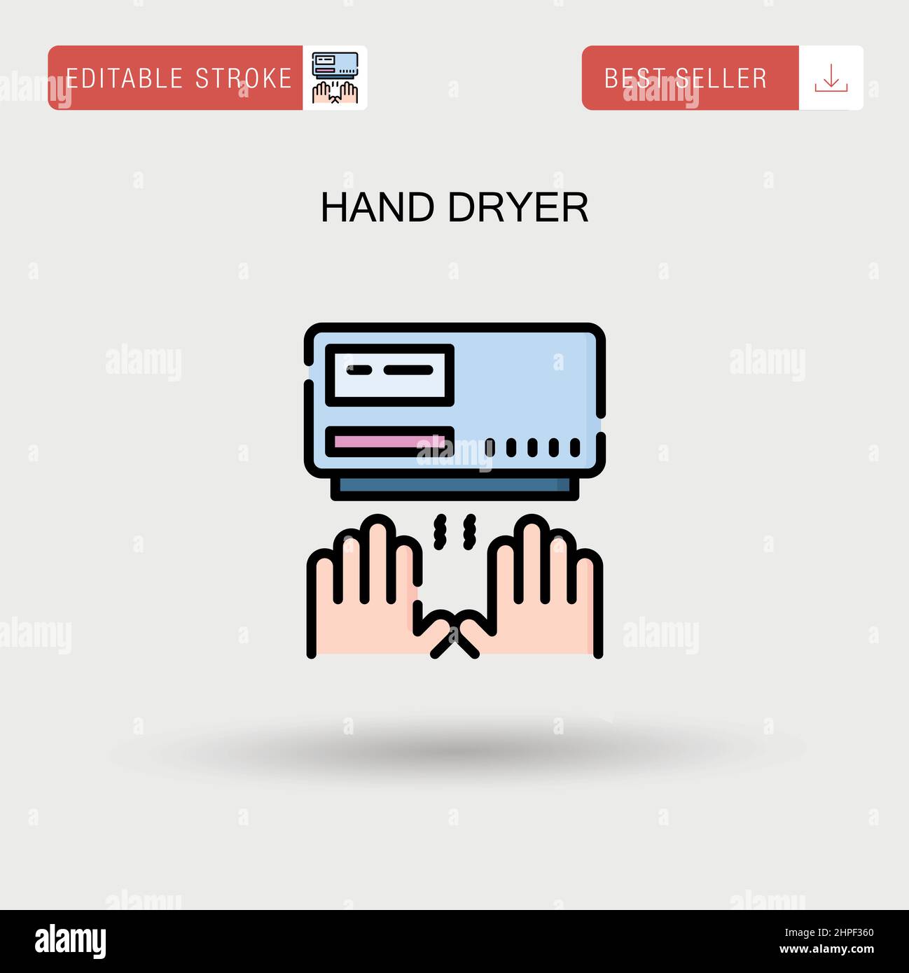 Hand dryer sign hi-res stock photography and images - Alamy