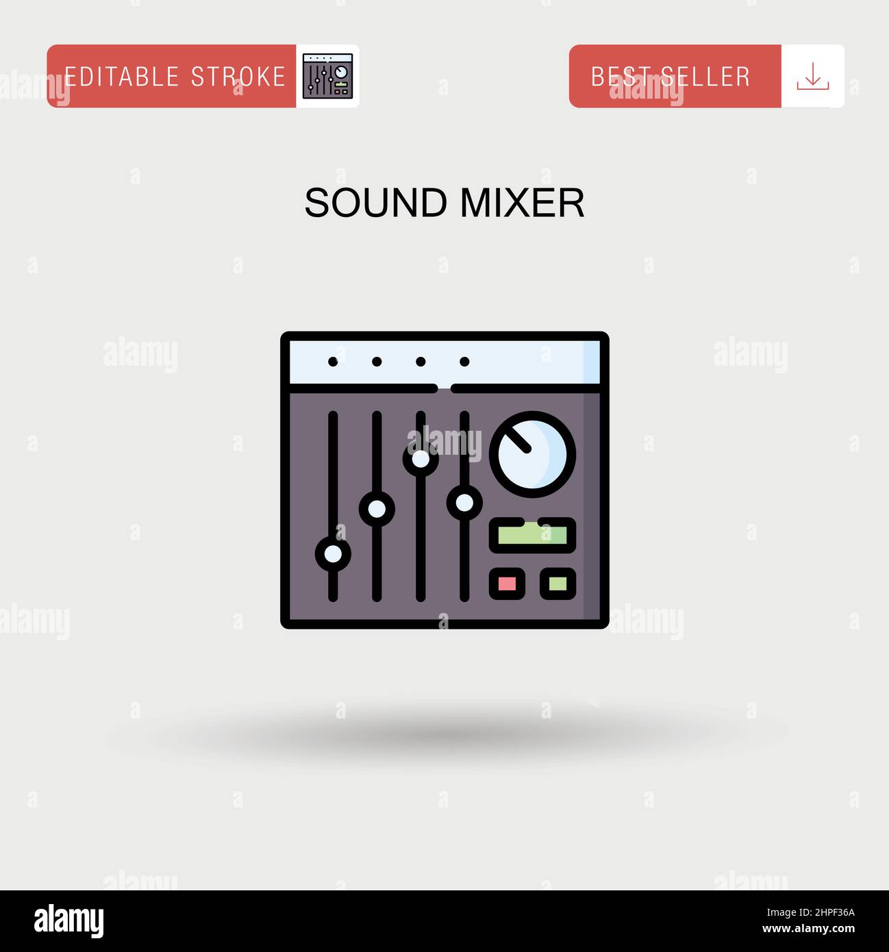 Audio sound mixer controller Stock Vector Images - Alamy