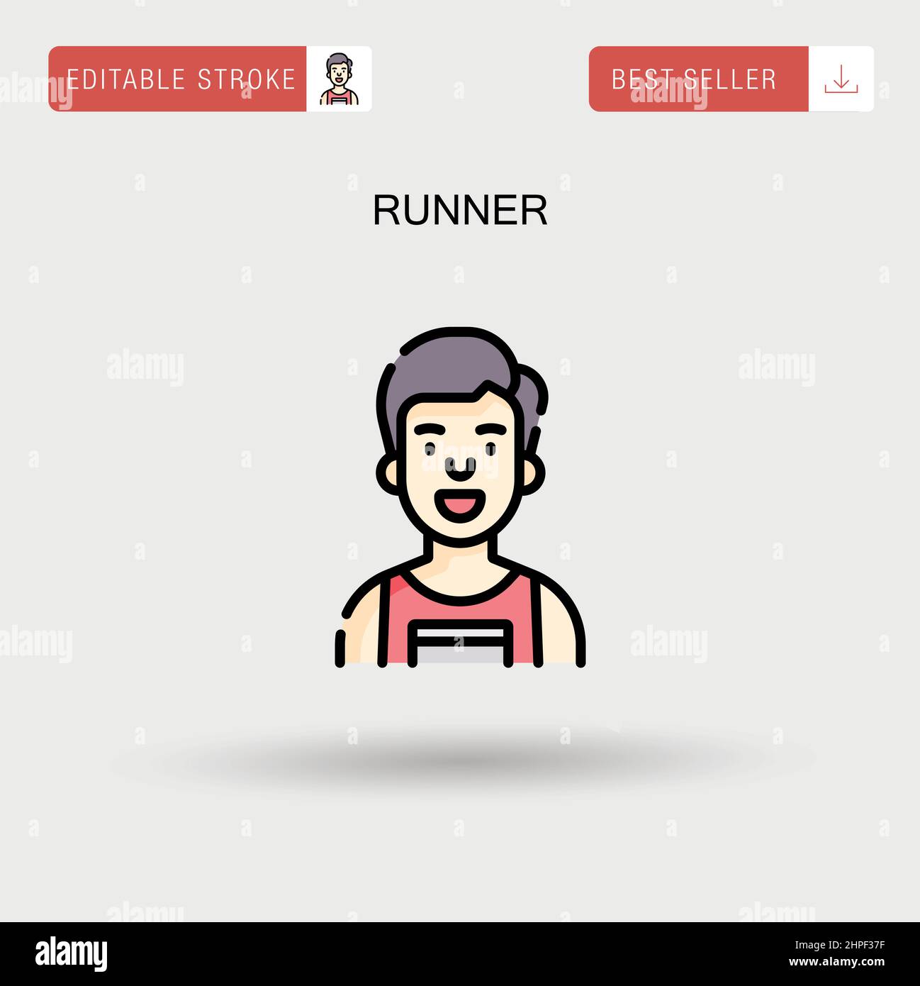 Runner icon hi-res stock photography and images - Alamy