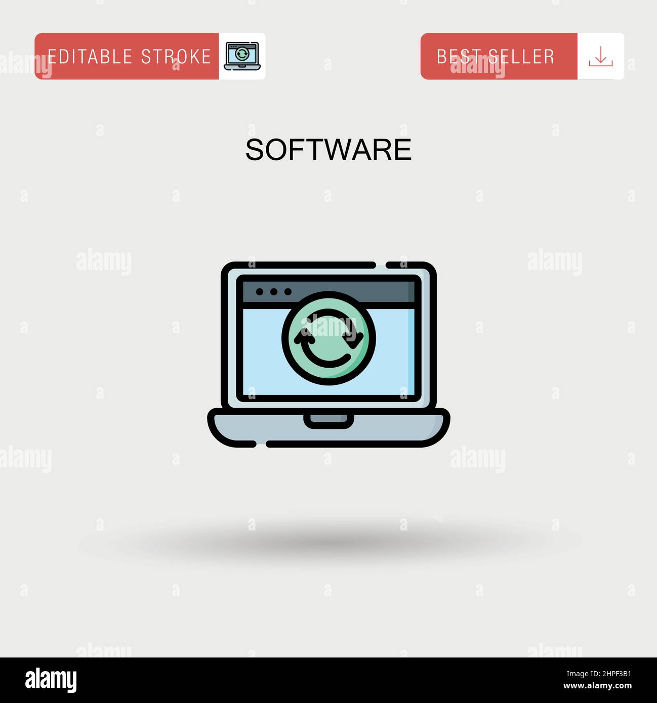 Software Simple vector icon Stock Vector Image & Art - Alamy
