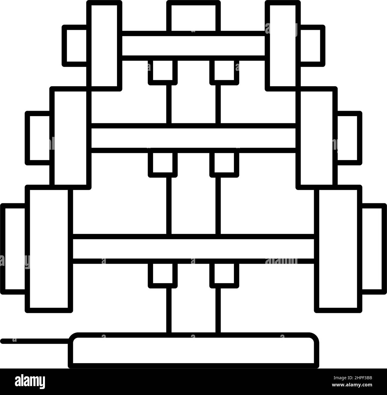 Tool rack outline Black and White Stock Photos & Images - Alamy