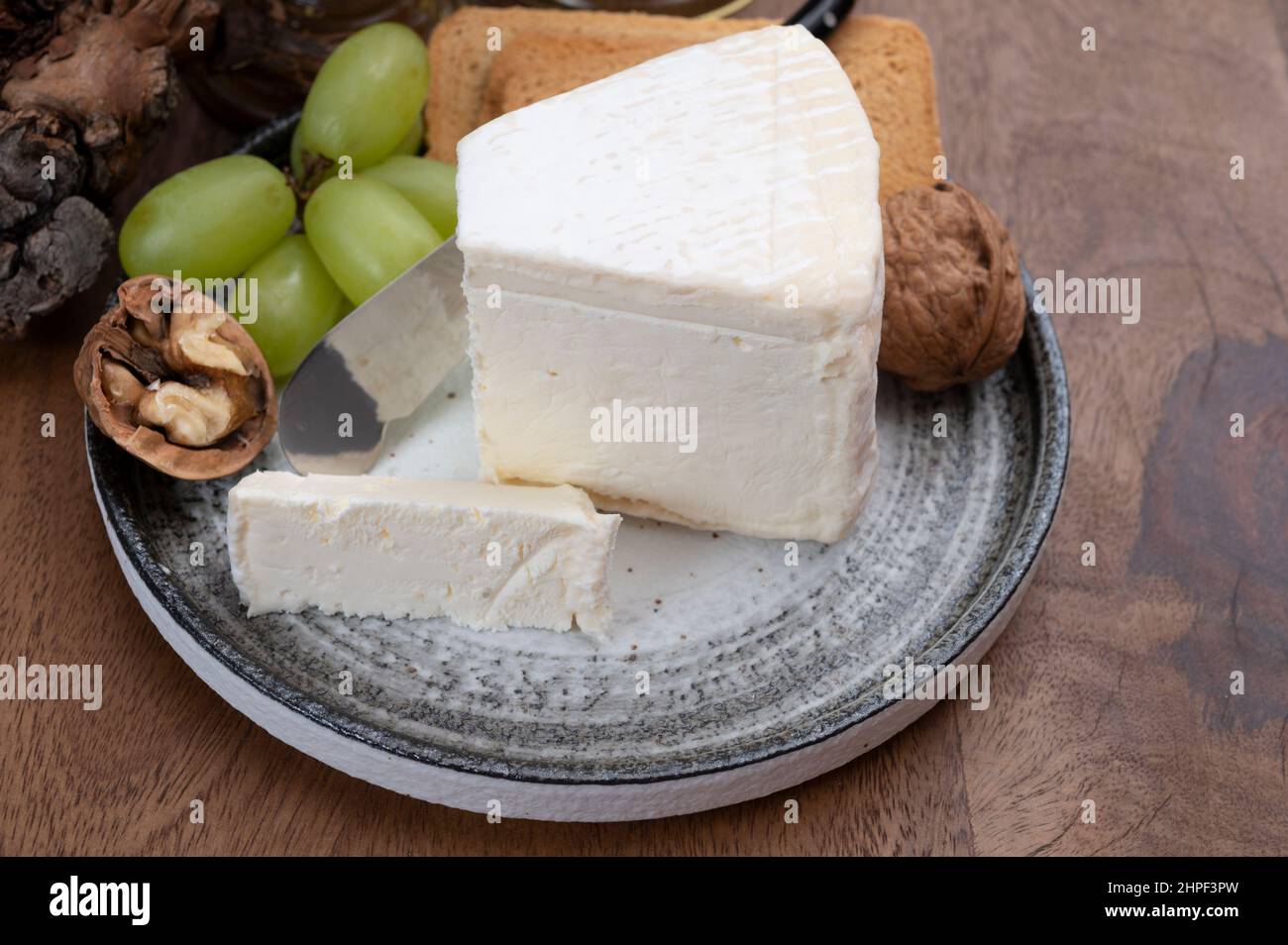 Delice de Bourgogne French cow's milk cheese from Burgundy region of ...