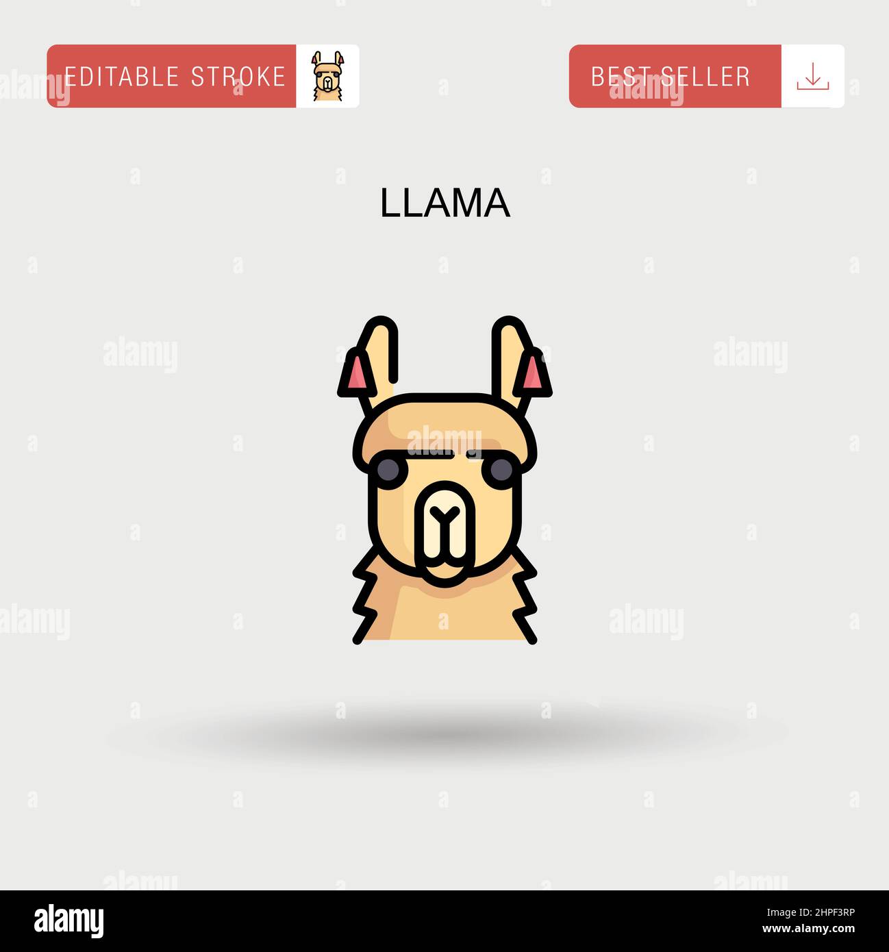 Llama icon hi-res stock photography and images - Alamy