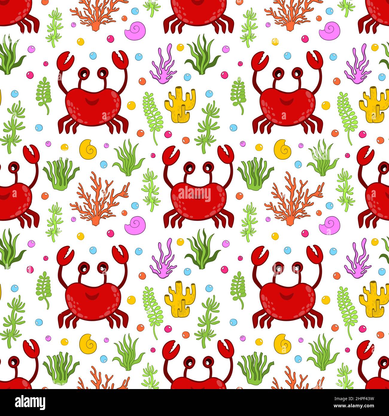 Seamless pattern ocean animal.Sea wildlife underwater.Background ...