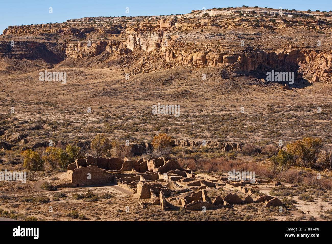 The Pueblo del Arroyo Ruin, an ancient Ancestral Puebloan Native ...