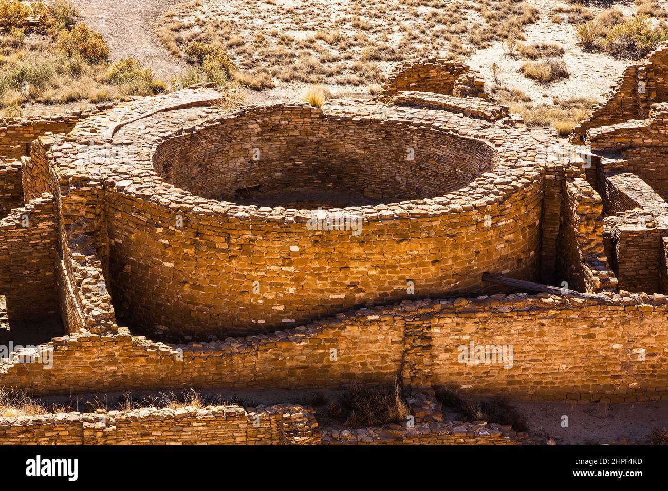 Chetro Ketl, an ancient Ancestral Puebloan Native American ruin in ...