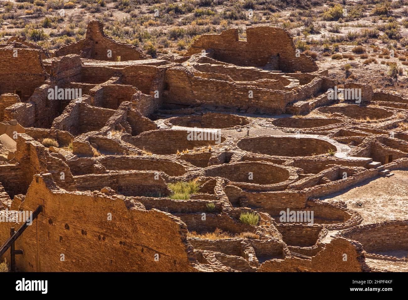 Pueblo Bonito, the ruin of an ancient Ancestral Puebloan Native ...