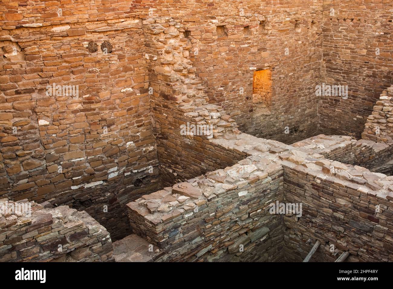The Pueblo del Arroyo Ruin, an ancient Ancestral Puebloan Native ...