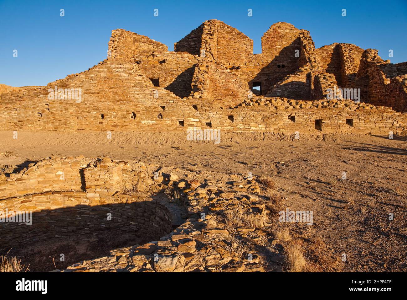 The Pueblo del Arroyo Ruin, an ancient Ancestral Puebloan Native ...