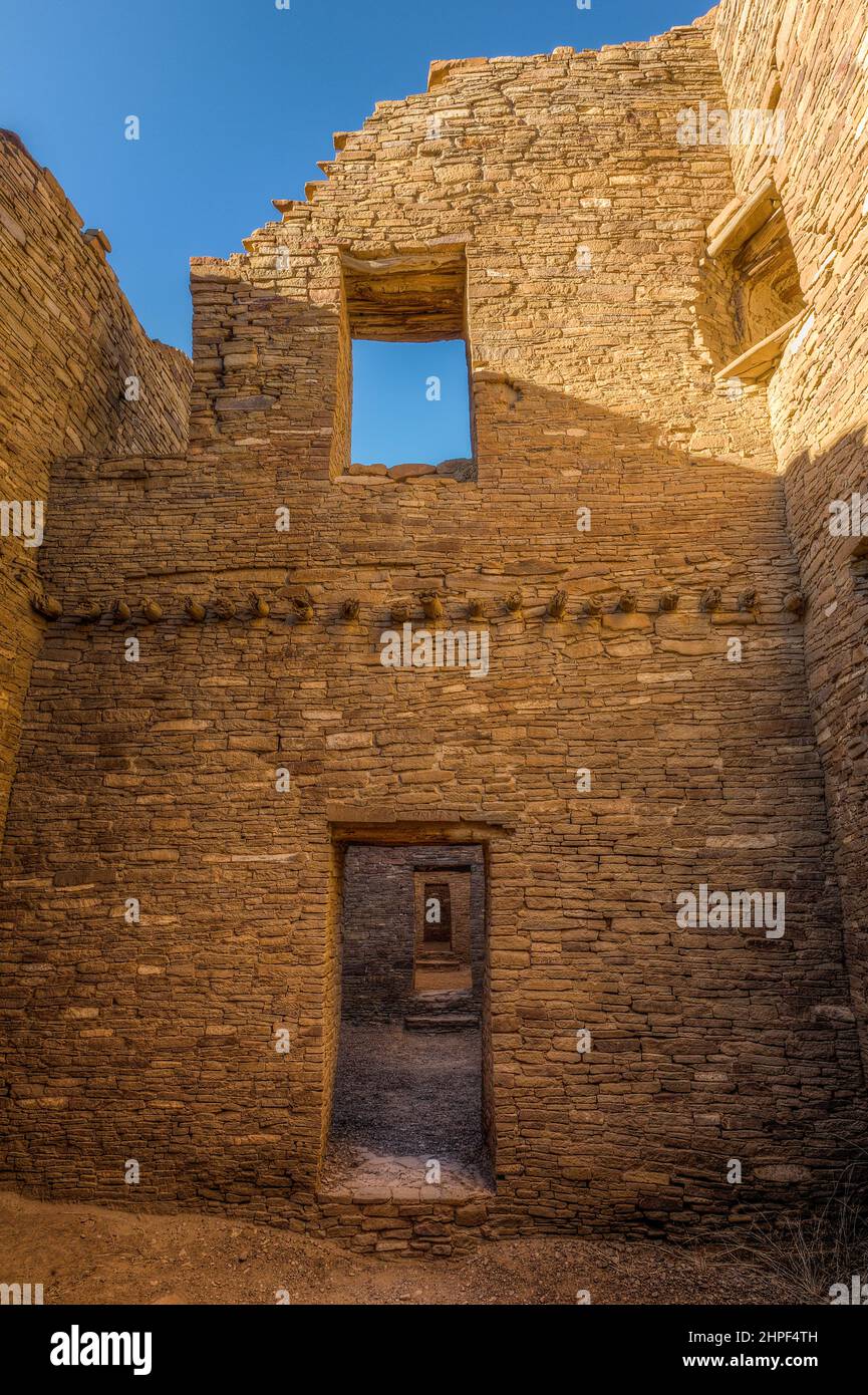 Pueblo Bonito, the ruin of an ancient Ancestral Puebloan Native ...