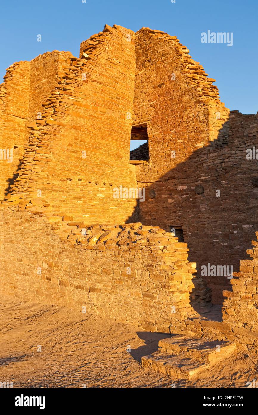 Pueblo Bonito, the ruin of an ancient Ancestral Puebloan Native ...