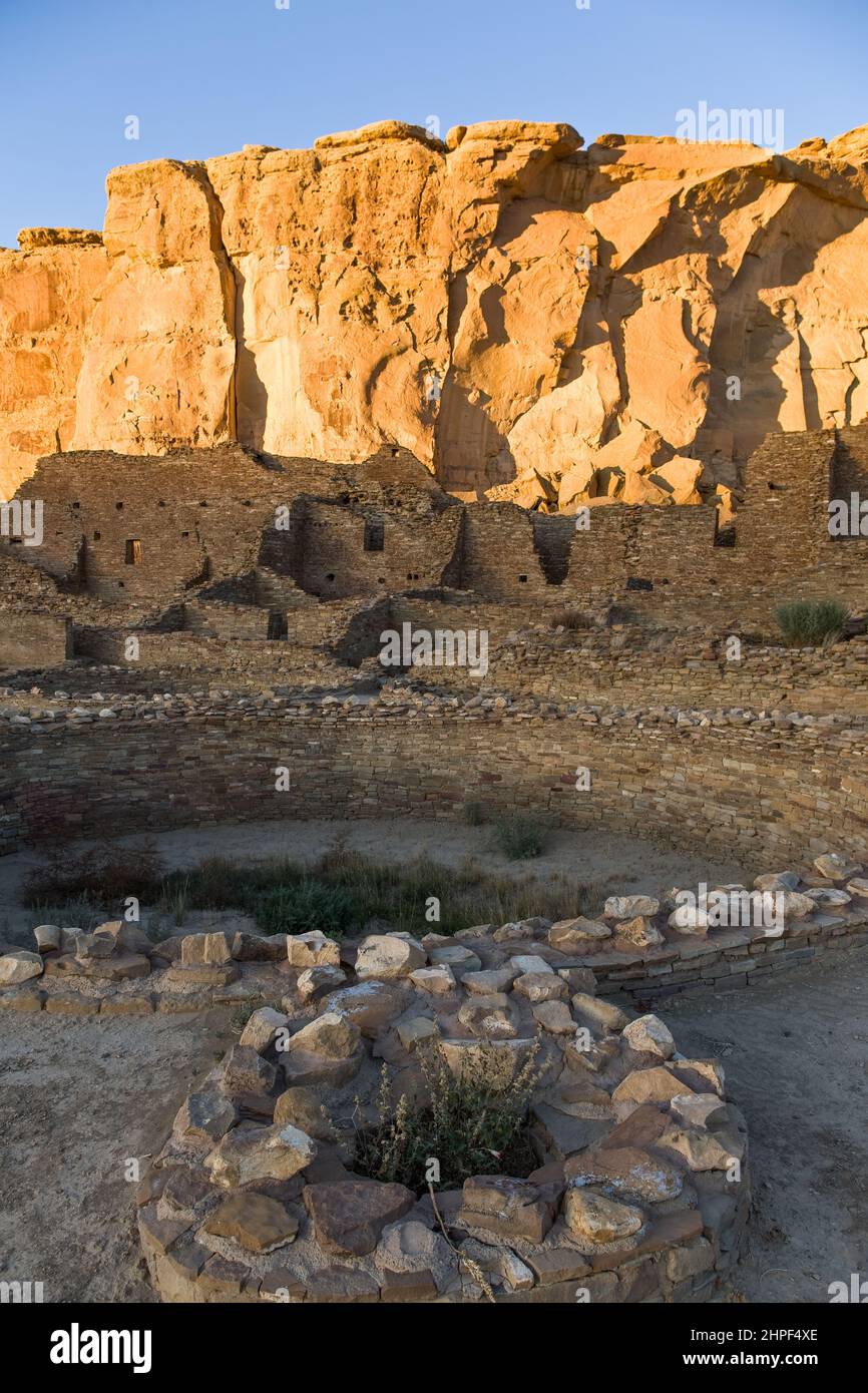 Pueblo Bonito, the ruin of an ancient Ancestral Puebloan Native ...
