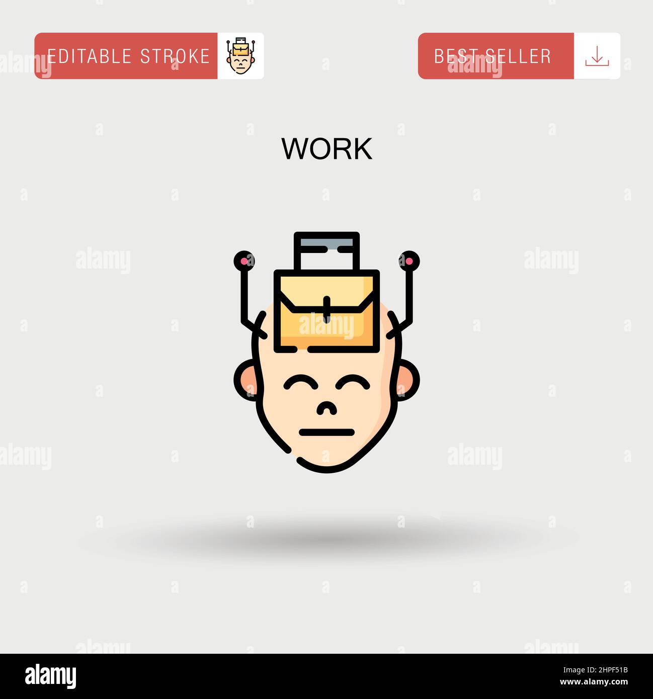 Work Simple vector icon Stock Vector Image & Art - Alamy