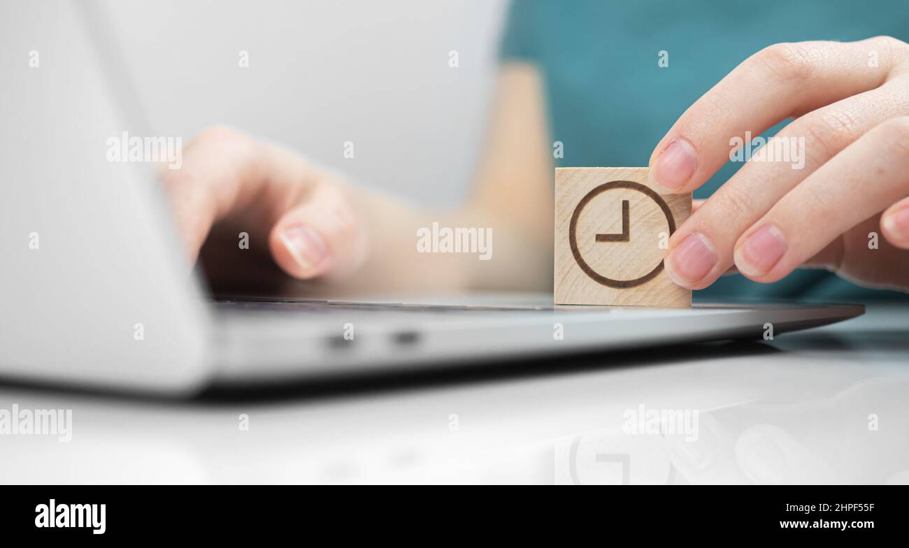 Temporary technical work, maintenance concept background. Computer ...