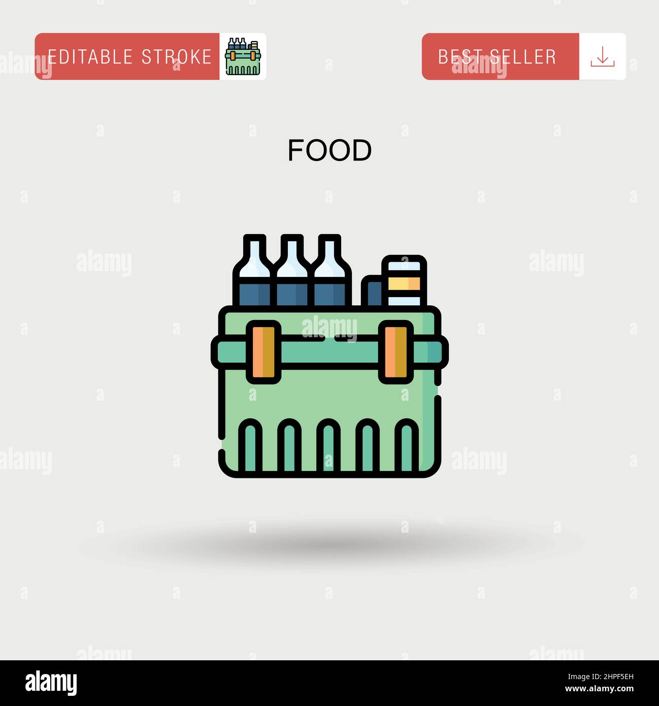 Food Simple vector icon Stock Vector Image & Art - Alamy