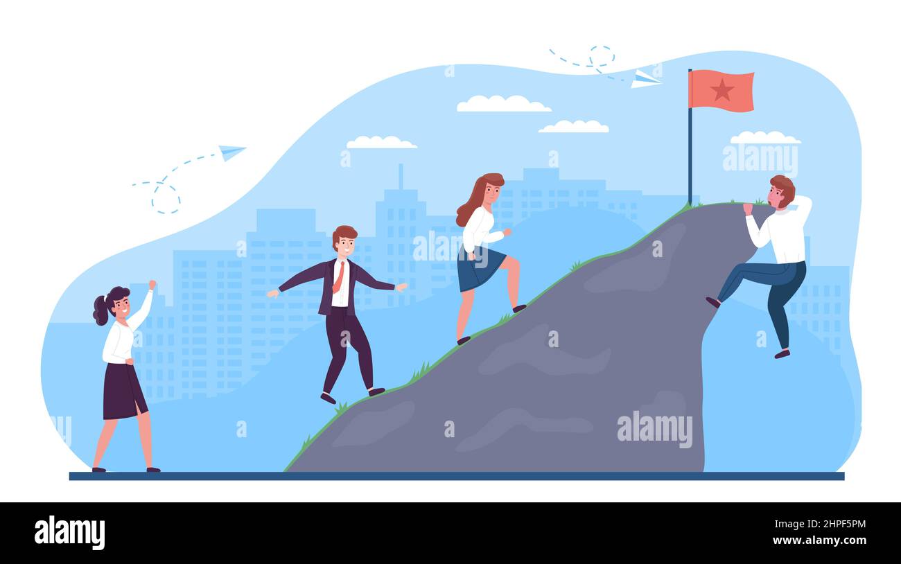 Uphill cliff Stock Vector Images - Alamy