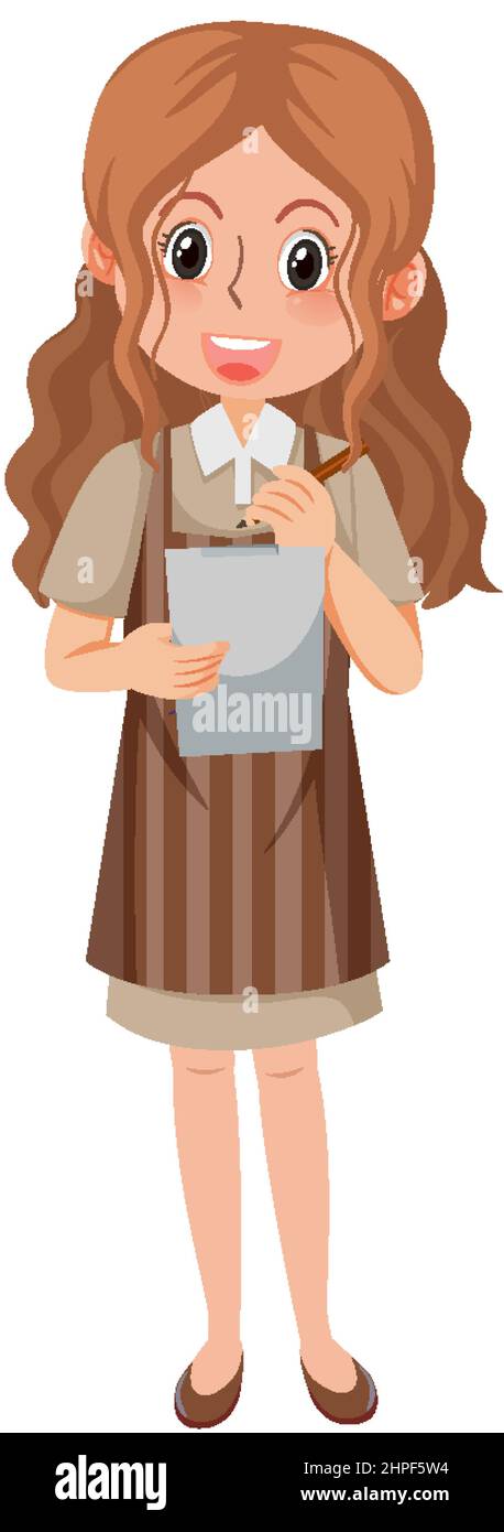 Waiter Taking Order Cartoon