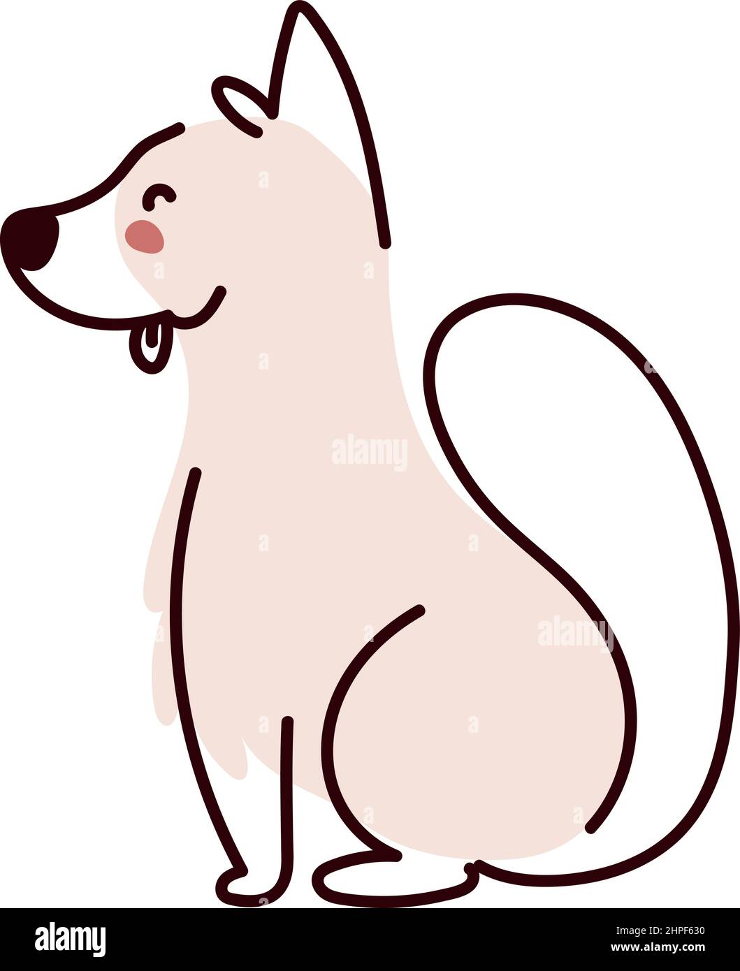 cute dog cute pet Stock Vector Image & Art - Alamy