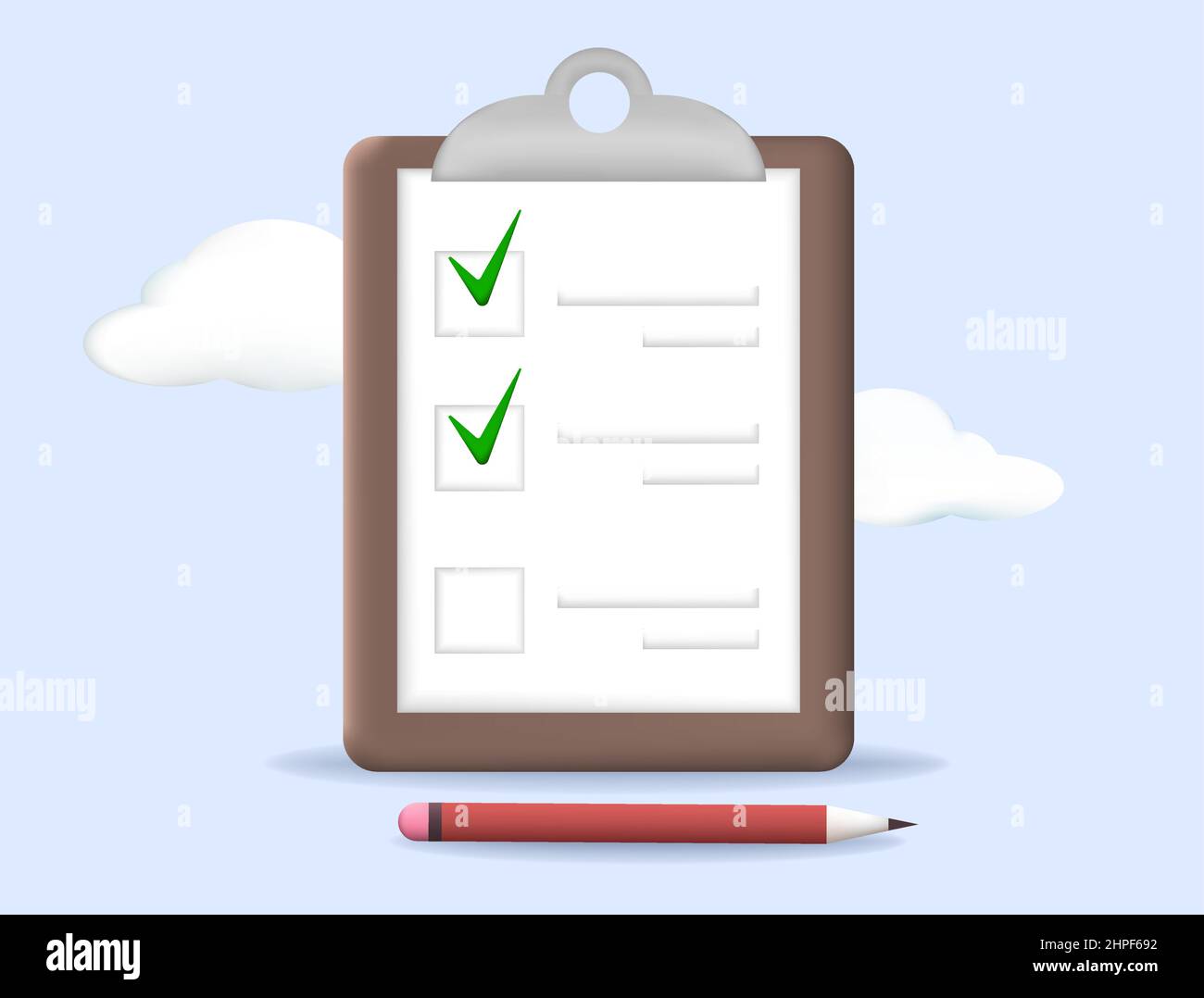 Concept of checklist Stock Vector Image & Art - Alamy