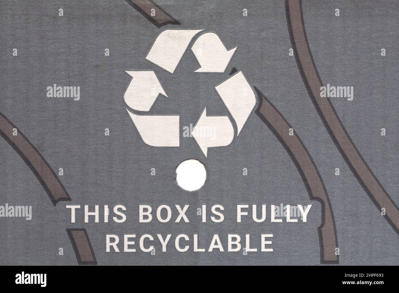 This box is fully recyclable with recycle logo recycling logo Mobius ...