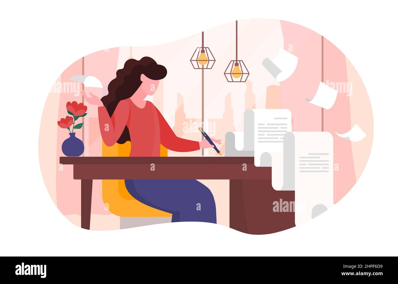 Writer home work Cut Out Stock Images & Pictures - Alamy