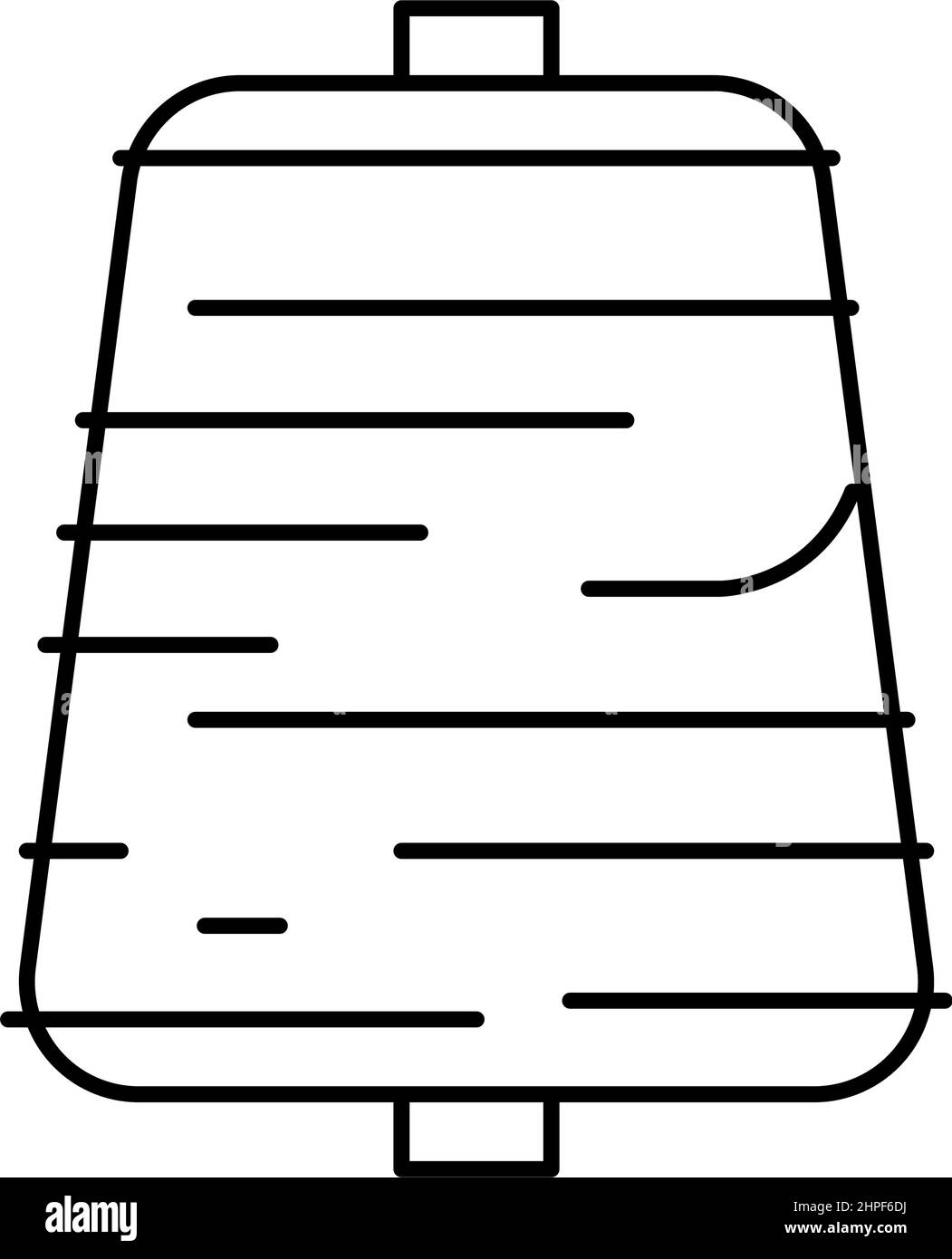 thread roll textile line icon vector illustration Stock Vector Image ...