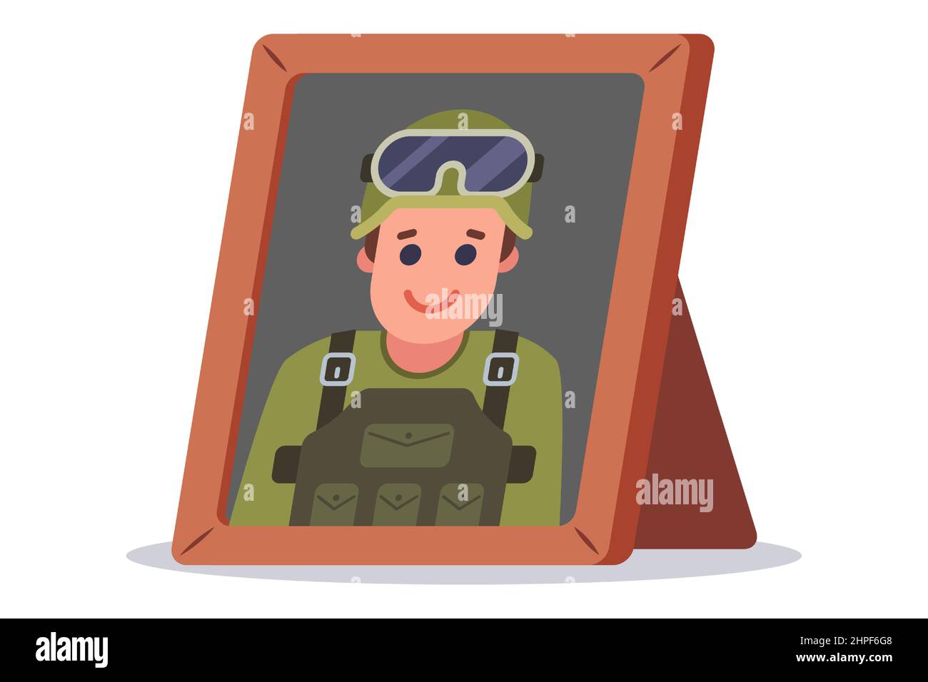 Soldier photo frame Cut Out Stock Images & Pictures - Alamy