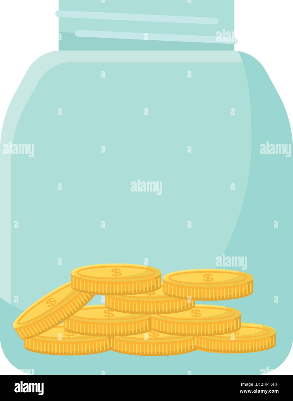 coin jar design Stock Vector Image & Art - Alamy