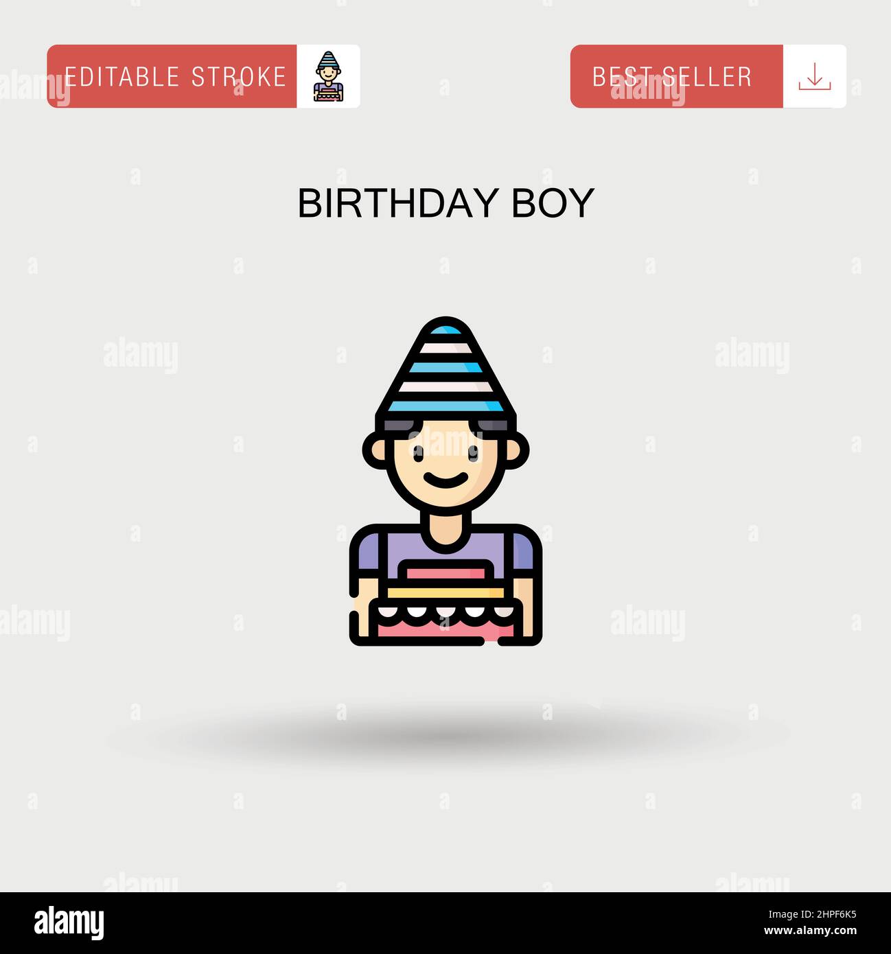 Kids birthday boy Stock Vector Images - Alamy
