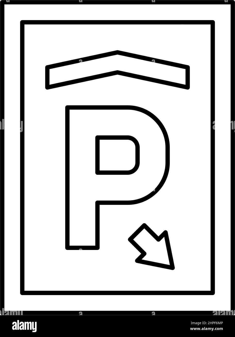 mark parking line icon vector illustration Stock Vector Image & Art - Alamy