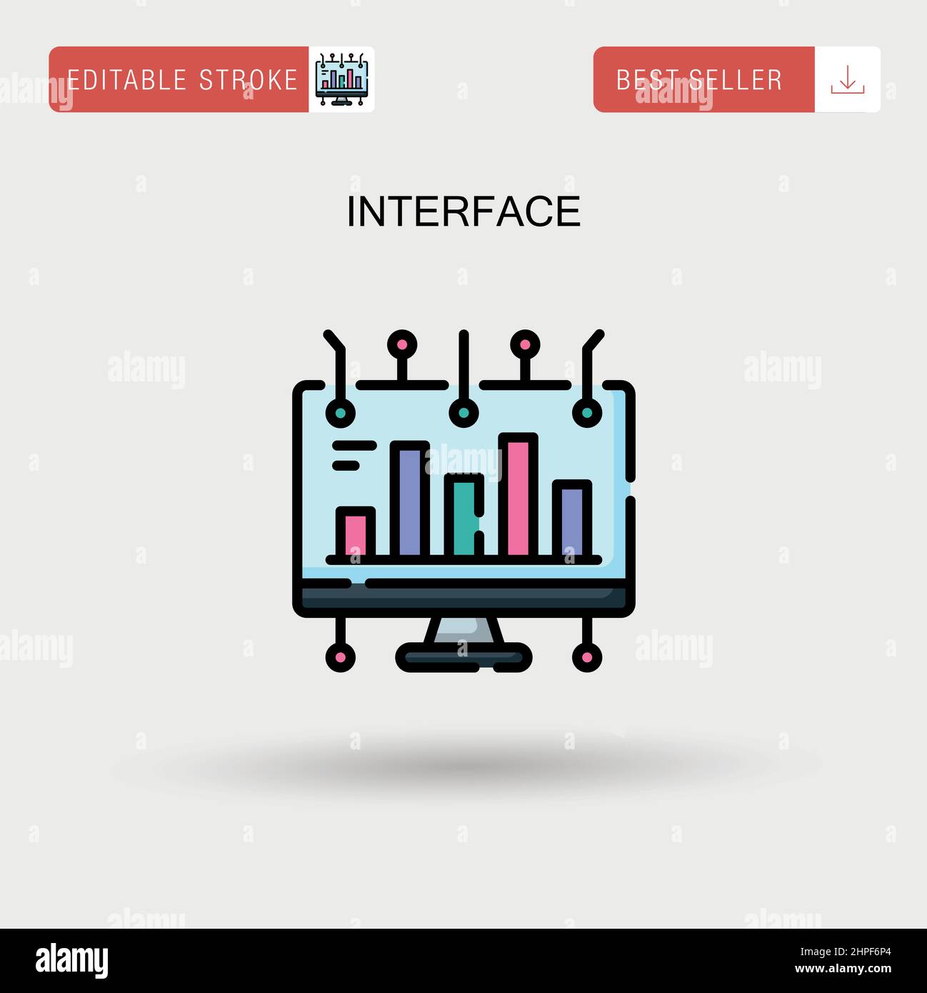 Interface Simple vector icon Stock Vector Image & Art - Alamy