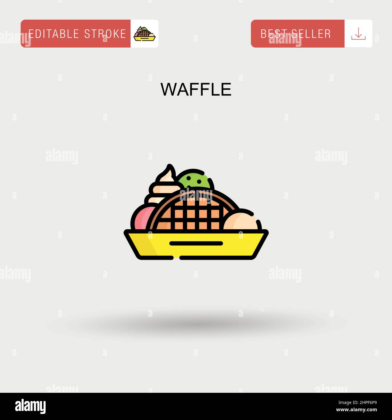 Waffle biscuit Stock Vector Images - Alamy