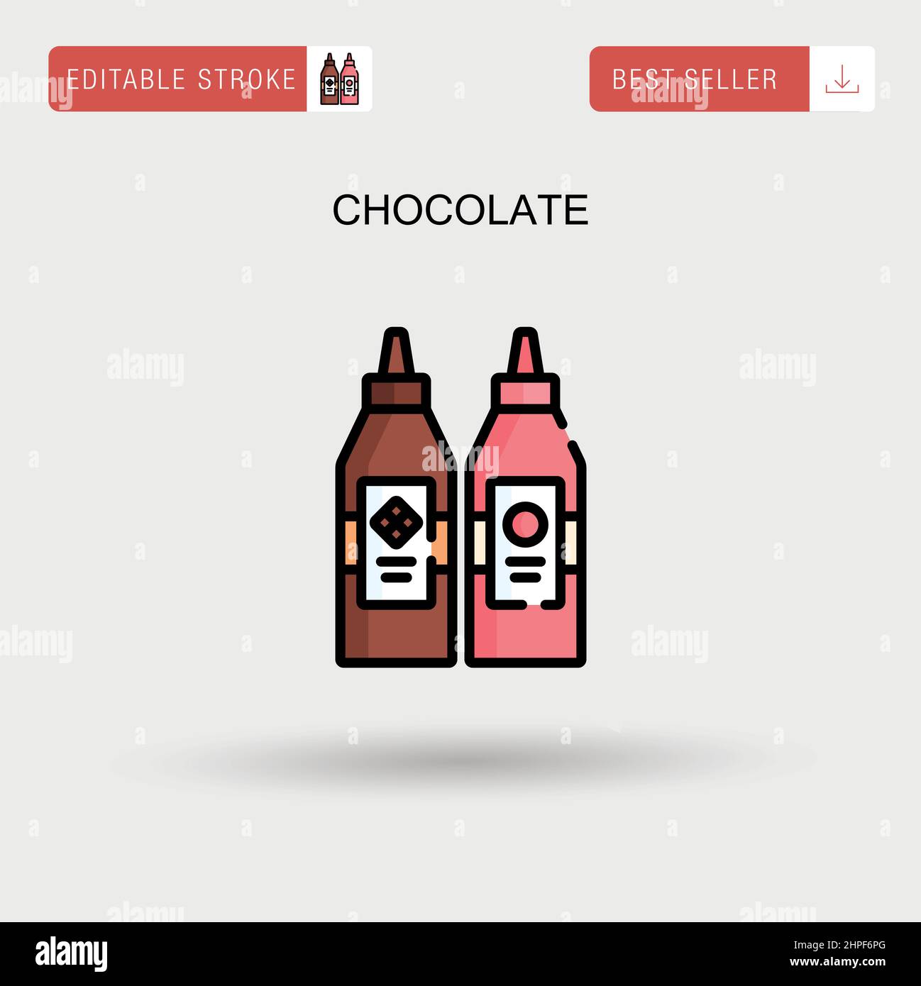 Milk chocolate powder Stock Vector Images - Alamy