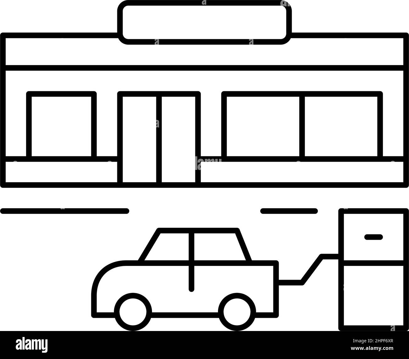 wheel inflation line icon vector illustration Stock Vector Image & Art ...