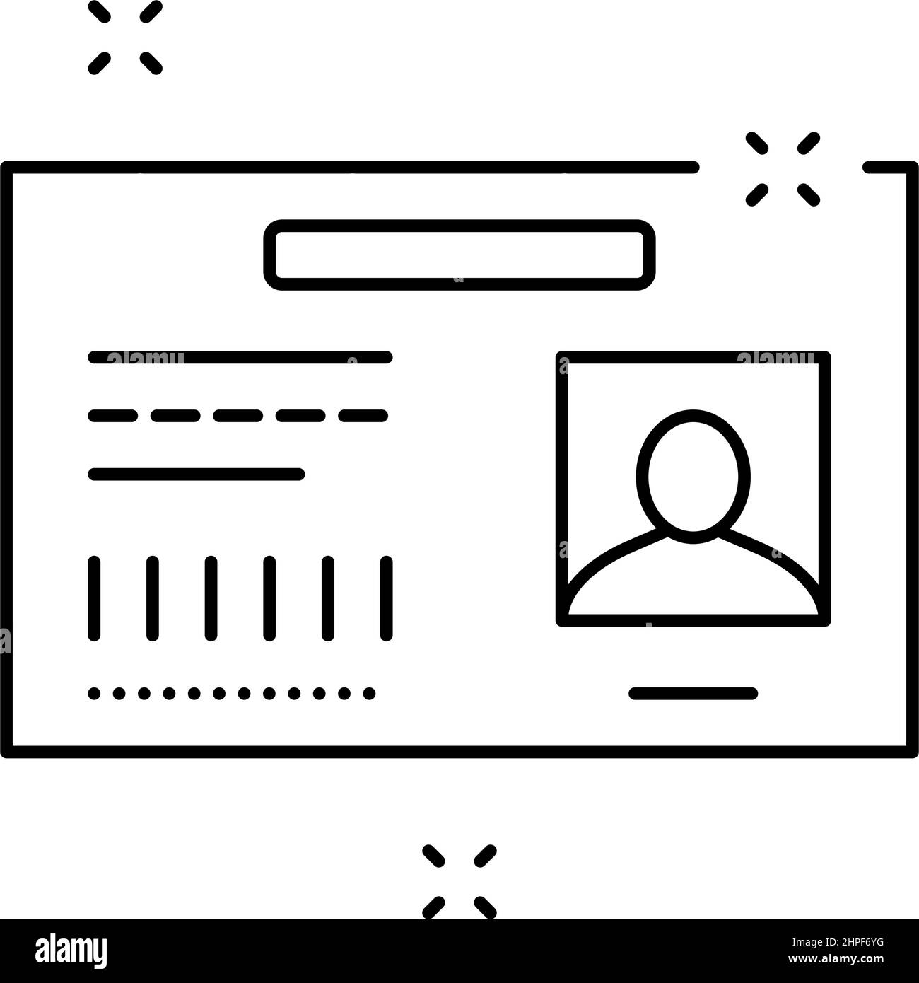 card for children library line icon vector illustration Stock Vector ...