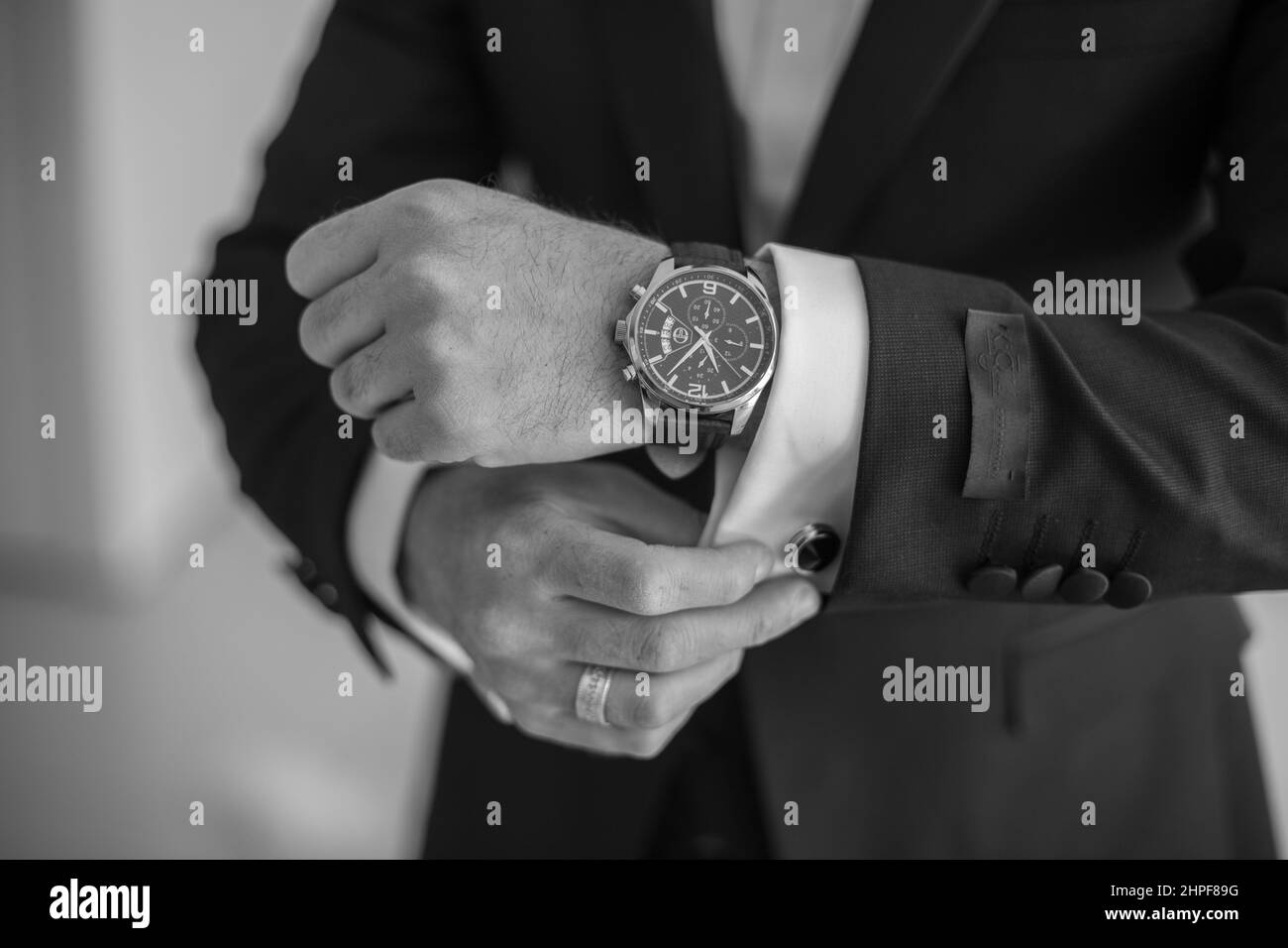 Focused hand Black and White Stock Photos & Images - Alamy