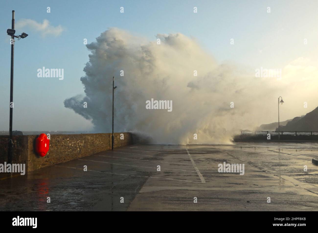 Storm Franklin arrives in North Devon, Ilfracombe, UK Stock Photo - Alamy