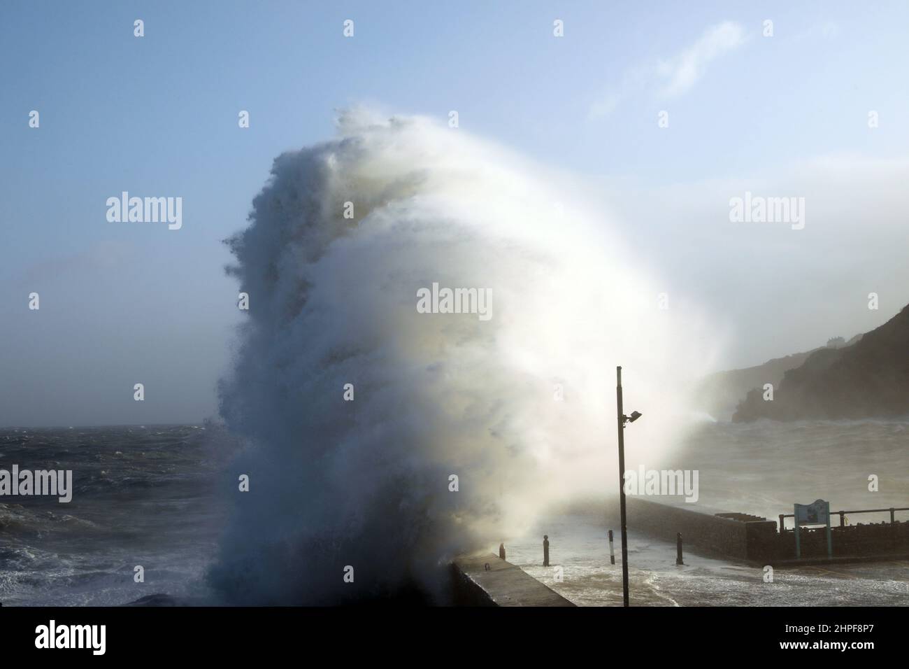 Storm Franklin arrives in North Devon, Ilfracombe, UK Stock Photo - Alamy